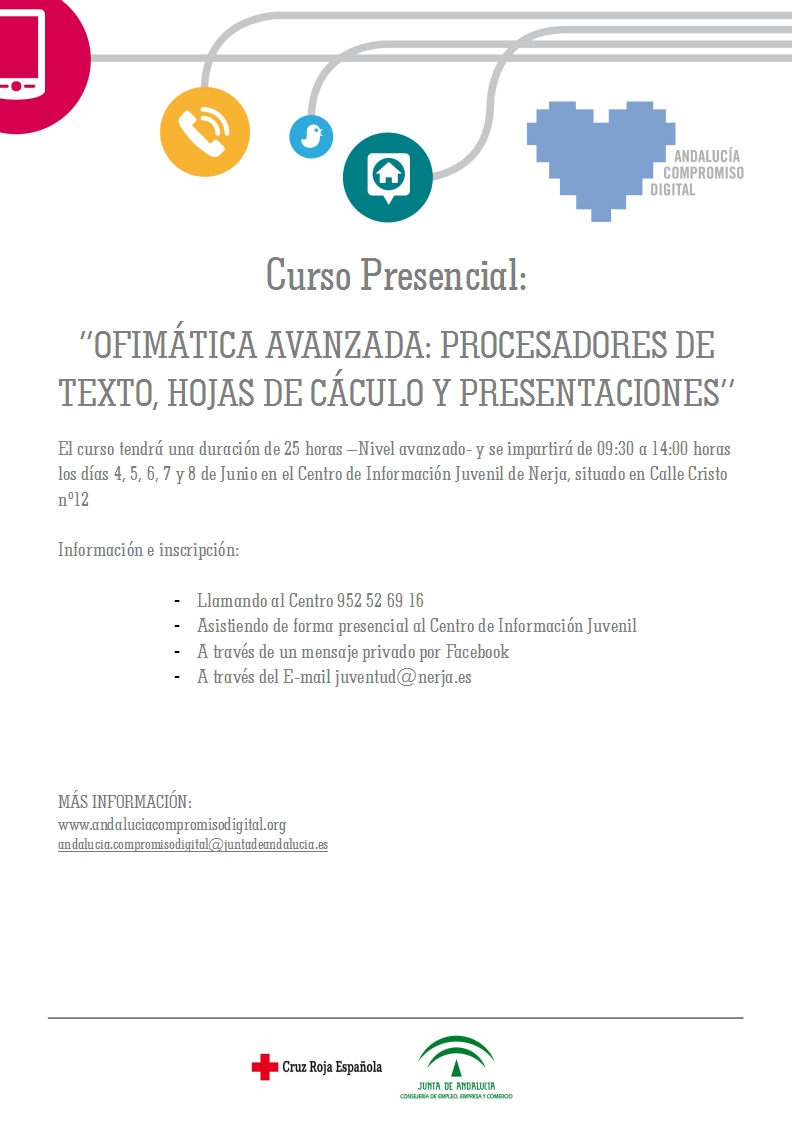 CURSO OFIMATICA AVANZADA - Juventud Ayto Nerja